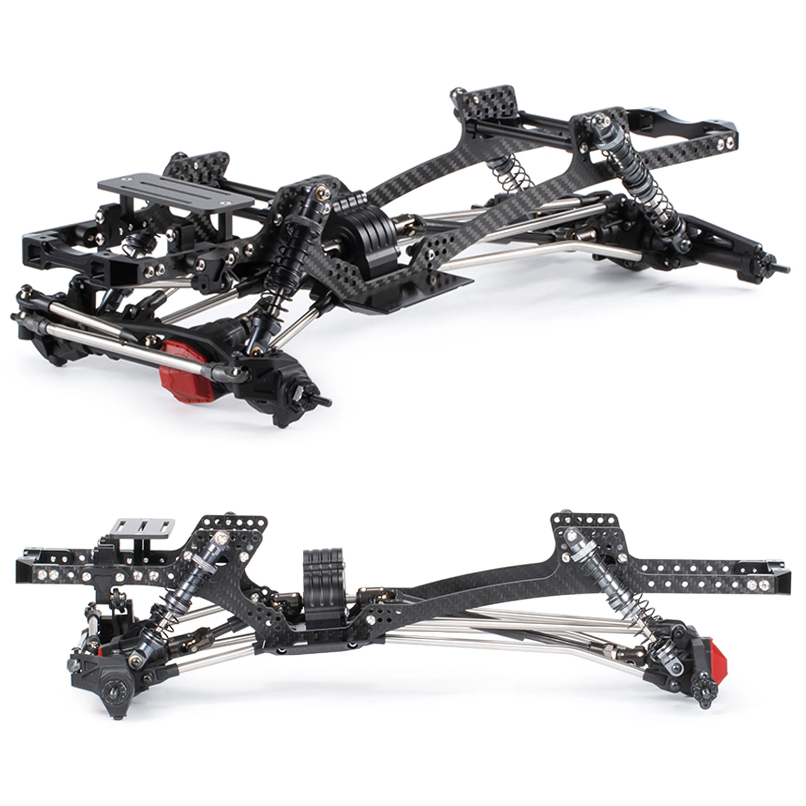 Carbon-Fiber-LCG-Chassis-Kit-Frame-Rail-for-1-10-RC-Crawler-Cheater ...