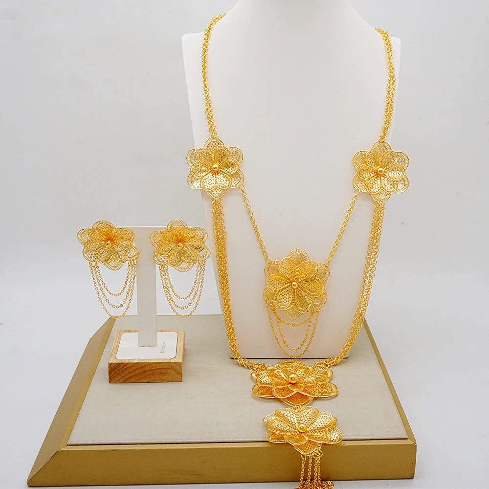 Ethiopian-Arab-Gold-Color-Jewelry-Set-for-Young-Women-Wedding-Banquet ...