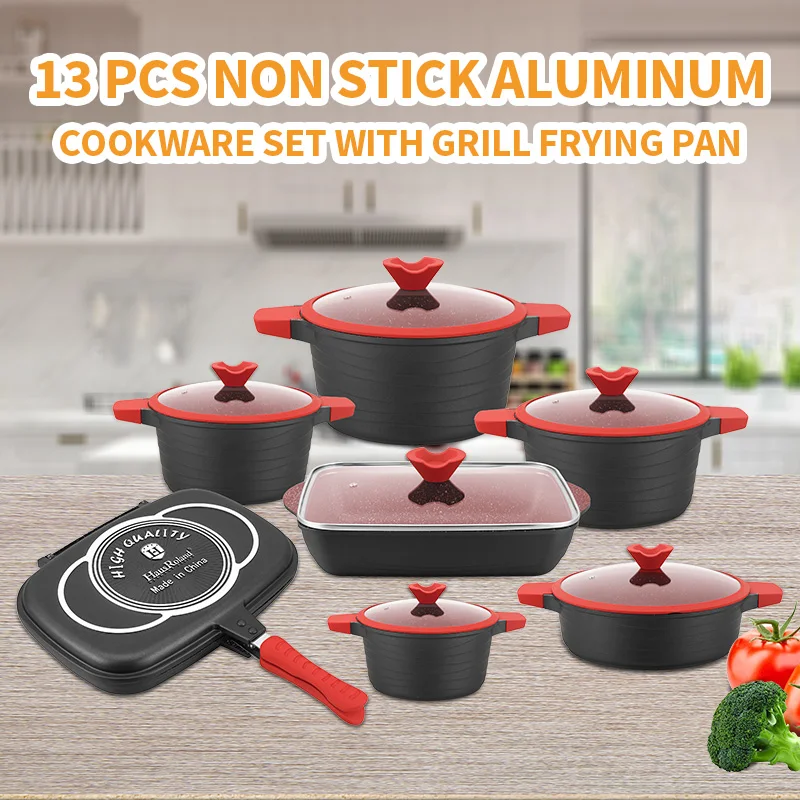 HausRoland-Household-Hot-Sale13pcs-Die-casting-Non-Stick-Aluminum ...
