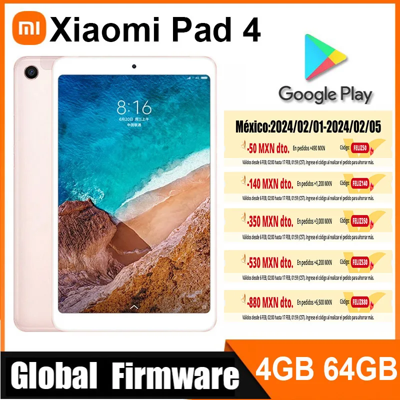 Xiaomi-Tableta-MI-Pad-4-de-90-pulgadas-dispositivo-LTE-con-ROM-Global ...