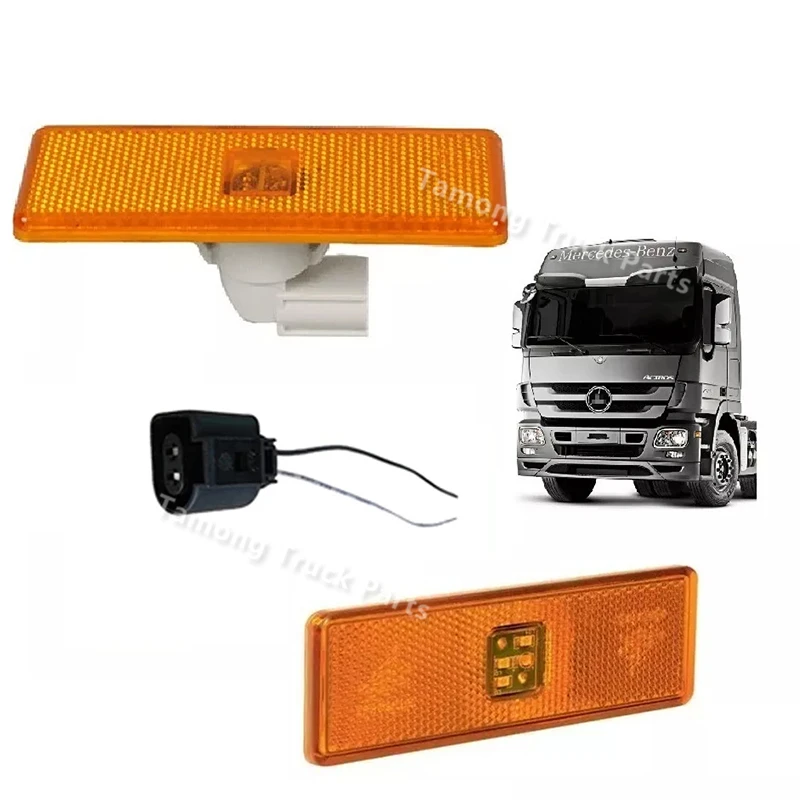 1-PCS-For-Mercedes-Actros-Atego-Axor-LED-Side-Marker-Light-Amber-Lamp ...