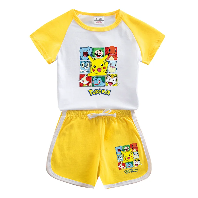 Nueva ropa para niños de Pokemon, figura de dibujos animados de Pikachu ...