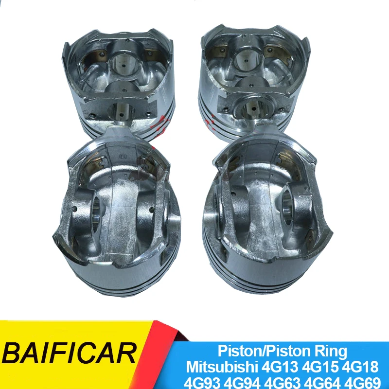 Baificar Conjunto de pistón y anillo de pistón para Mitsubishi 4G13 ...