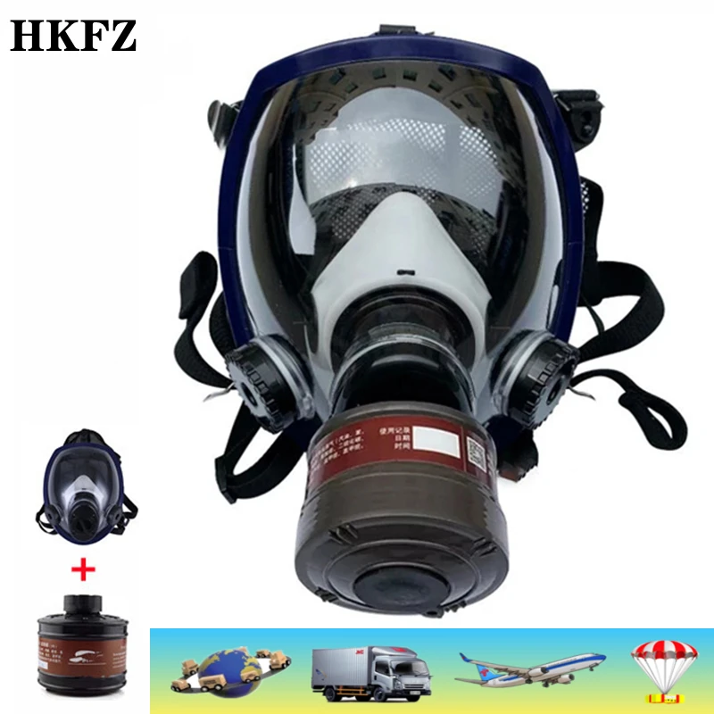 Chemical Nuclear Radiation Respirator Full Face Mask 6800 2 In 1 Gas ...