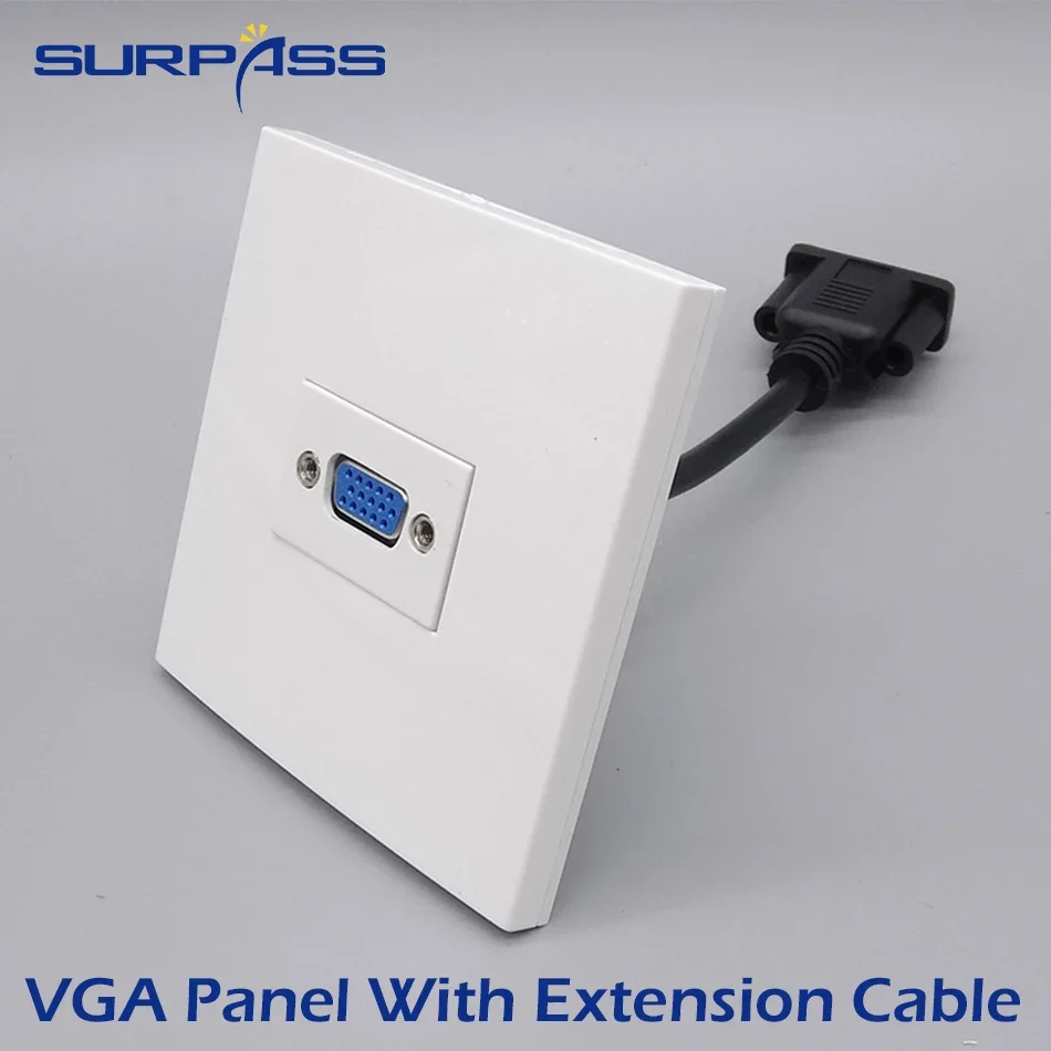 86-Standard-Audio-Panel-VGA-Audio-Wall-Panel-with-Extension-Cable-ABS ...