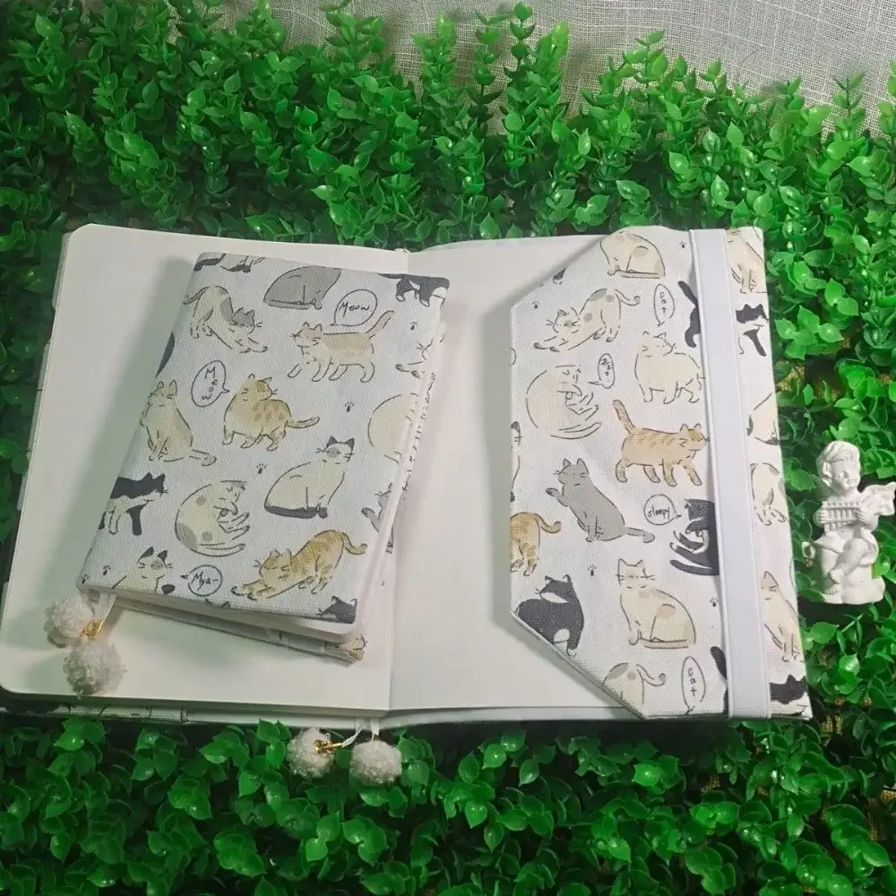 A5 A6 Cartoon Little Flower Cat Notebook Cover Planner Case Cover ...