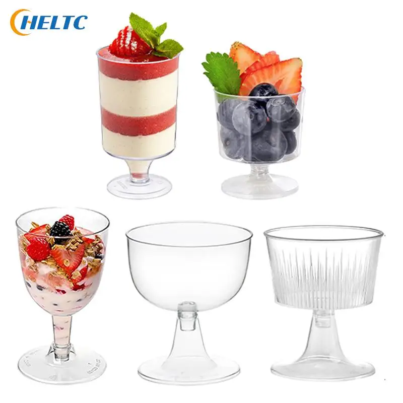 5-10pc-Mini-Disposable-Plastic-Cups-Dessert-Cups-Clear-Mousse-Salad ...