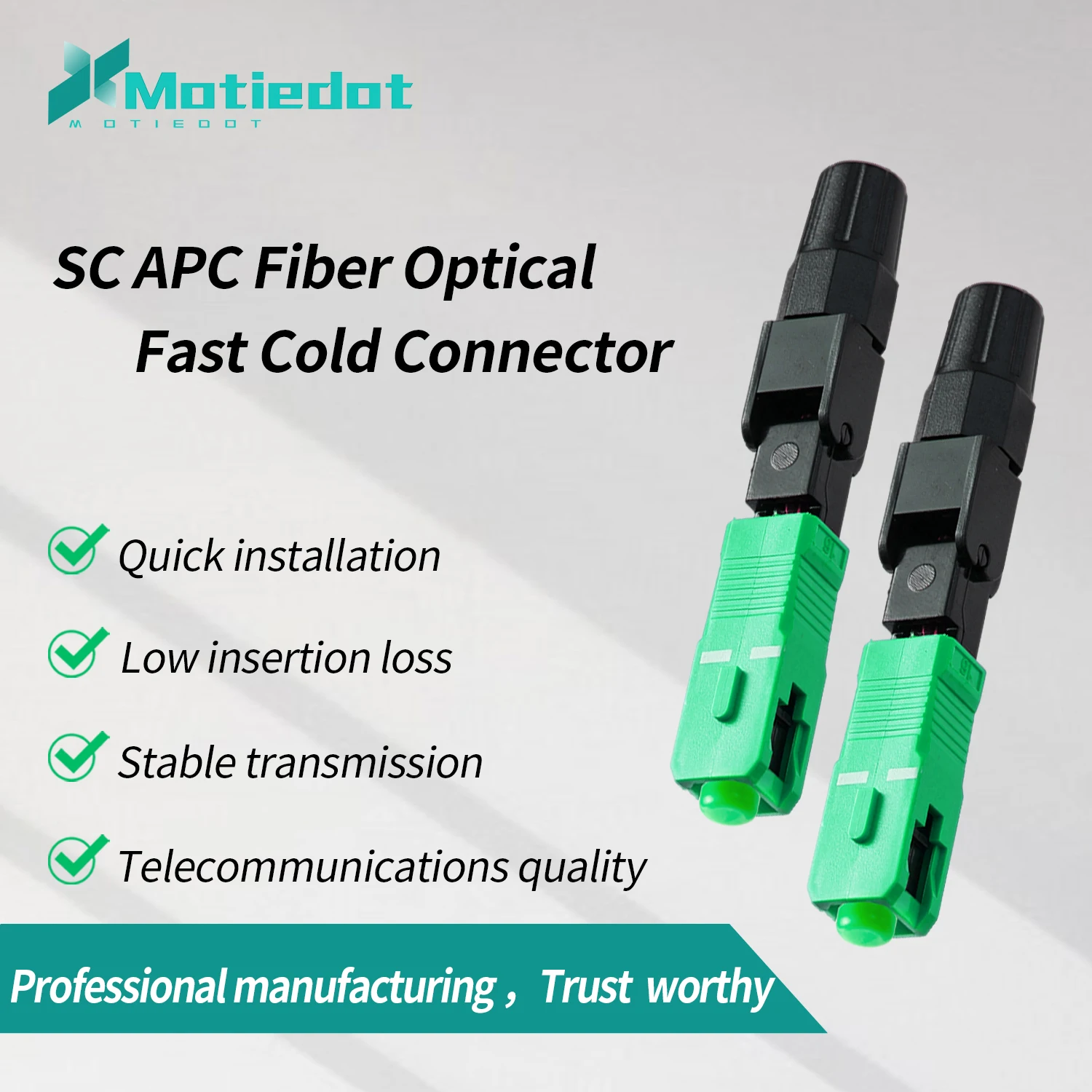 10Pcs-SC-APC-Fiber-Optic-Fast-Cold-Connector-Single-Mode-Optical ...