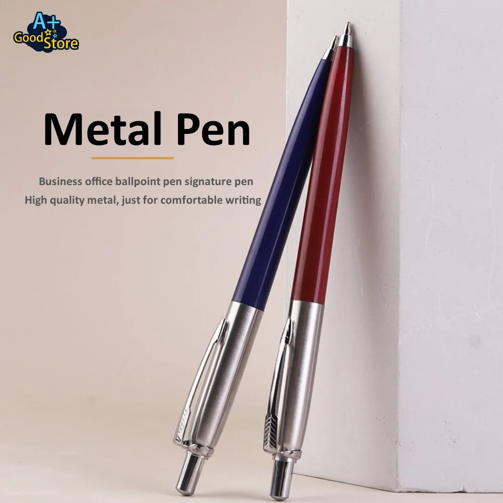 Metal-Ballpoint-Pen-Business-Signature-Pen-Metal-Housing-1-0mm-Press ...