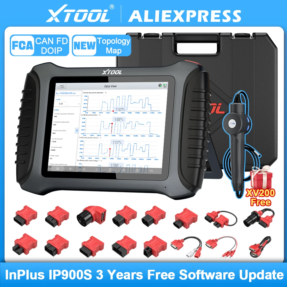 XTOOL-InPlus-IP900S-OBD2-Automotivo-ECU-Coding-Bi-Directional-Full ...