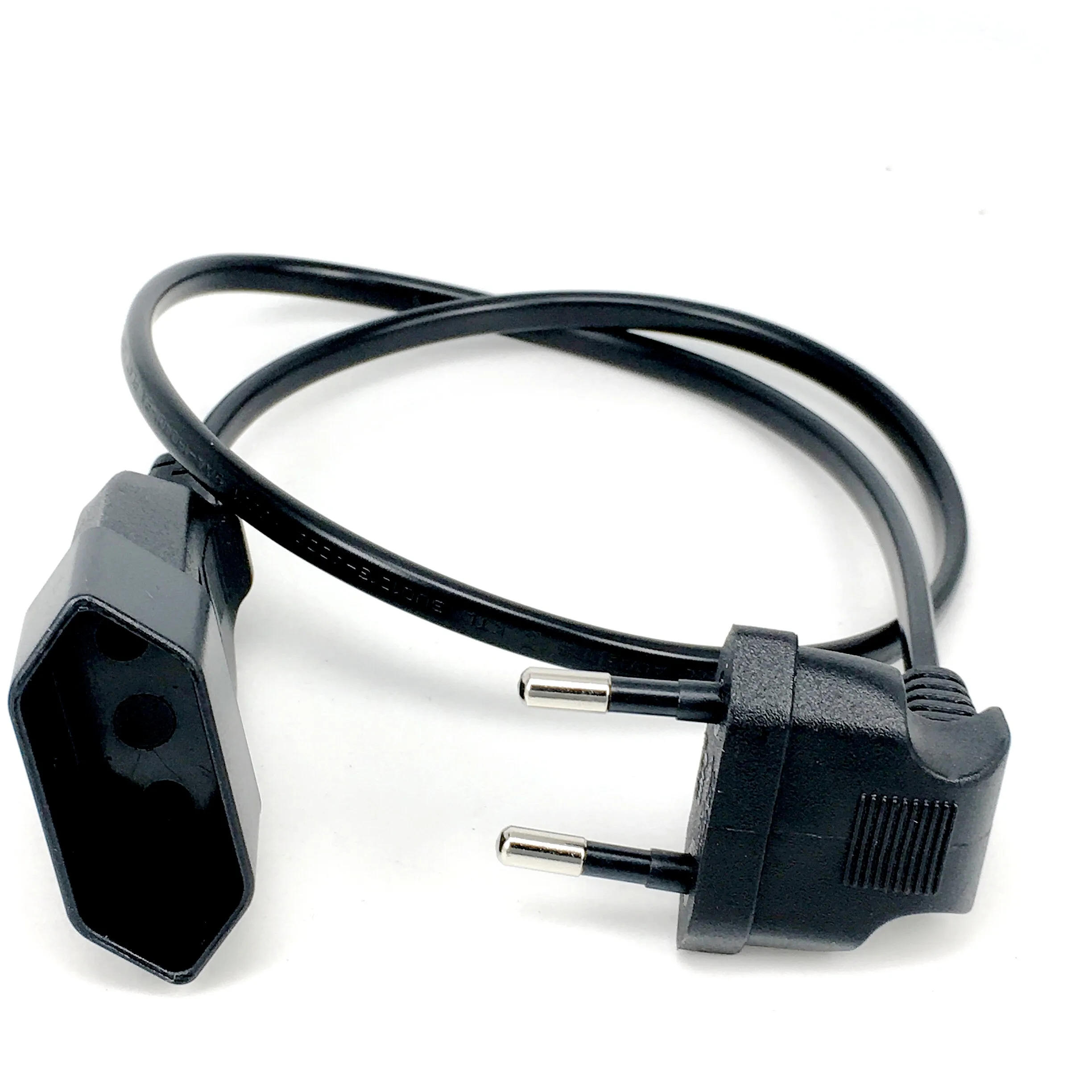 Cable de extensión de alimentación europeo, enchufe macho de 90 grados ...