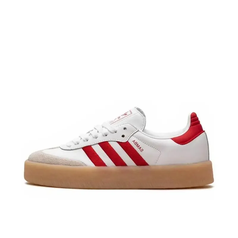 Adidas-Samba-XLG-mujeres-y-hombres-blanco-y-rojo-resistente-al-aire ...