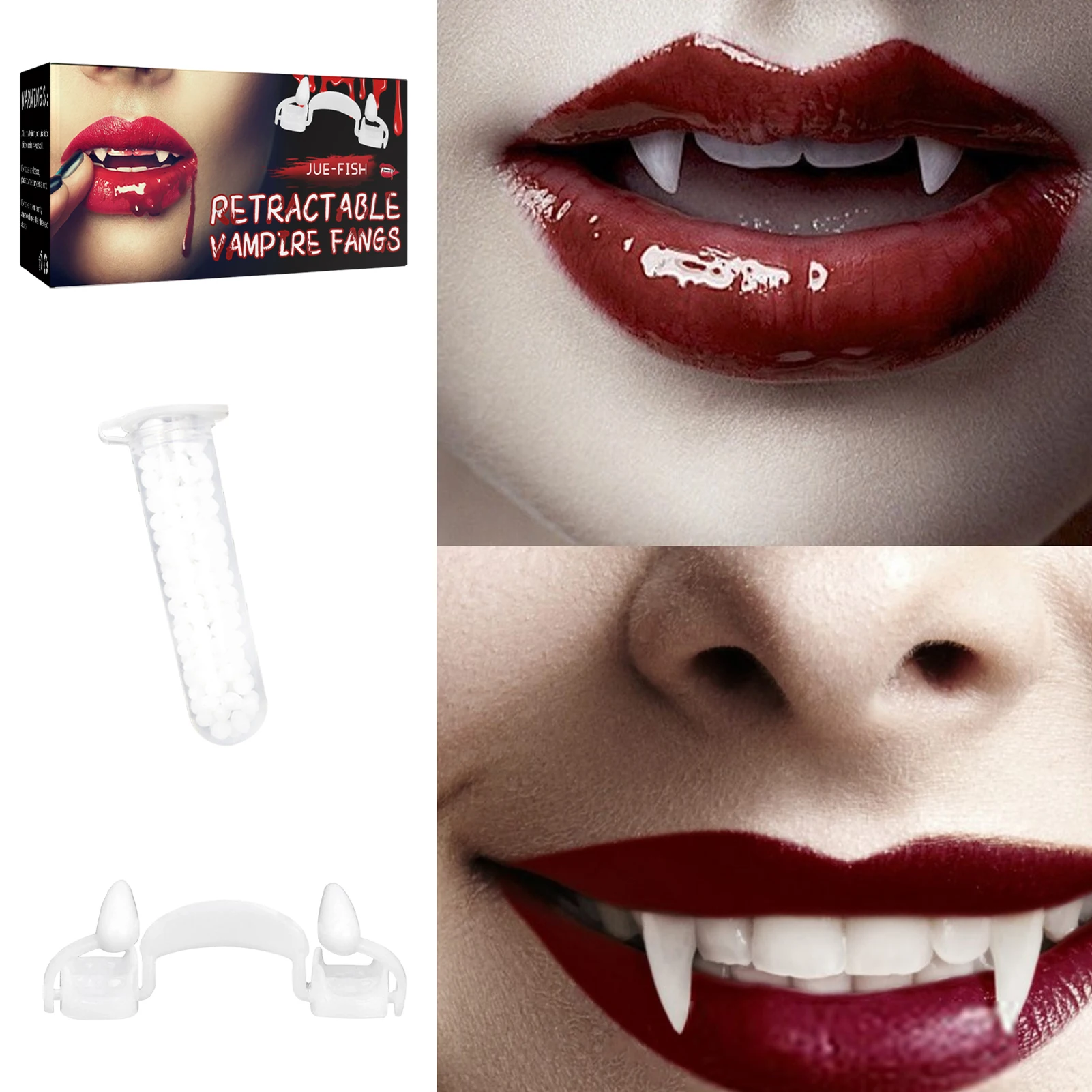 Halloween-Retractable-Vampire-Fangs-Masquerade-Party-Horror-Zombie ...