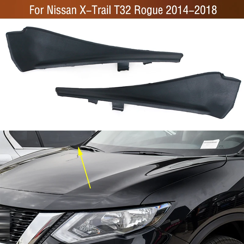 1Pair Front Windshield Wrap Corner Trim Plate Wiper Side Cowl Trim ...