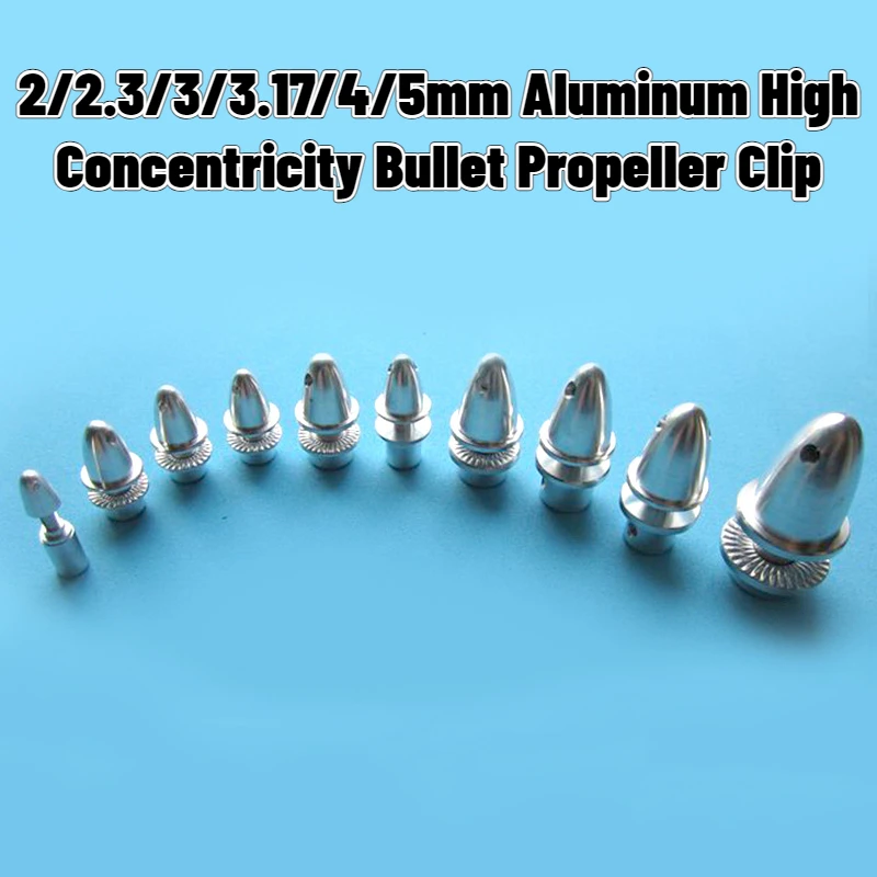 1Pcs Φ2/2.3/3/3.17/4/5mm Aluminum High Concentricity Bullet Propeller ...