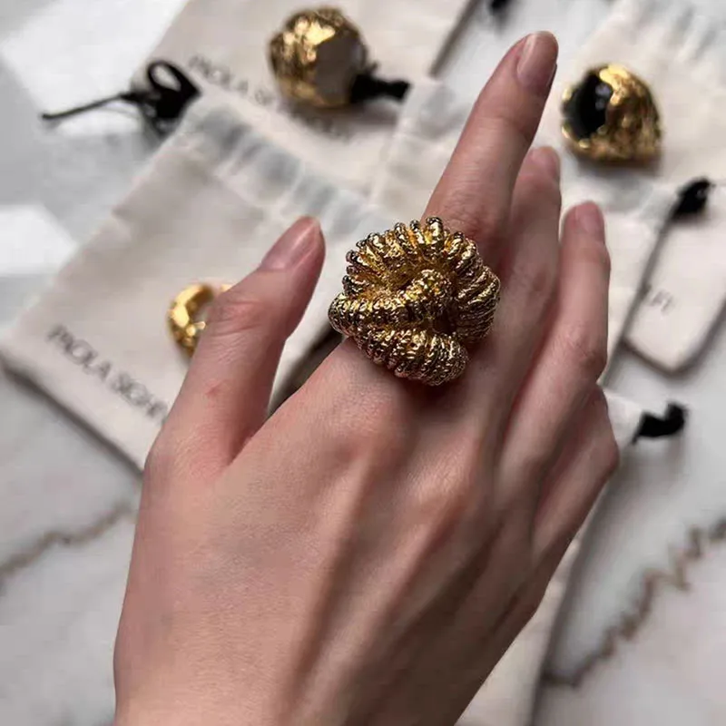 Big-bold-twist-knot-statement-rings-for-women-chunky-rings-vintage ...