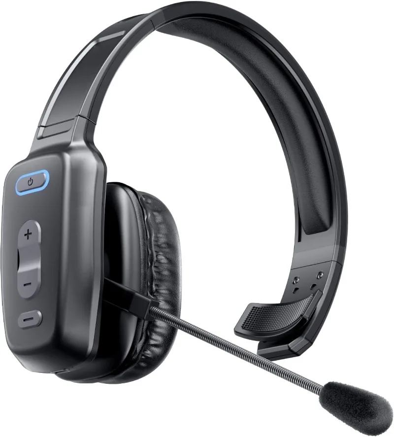 Bluetooth Headset, Wireless Trucker Headset with Noise Canceling ...