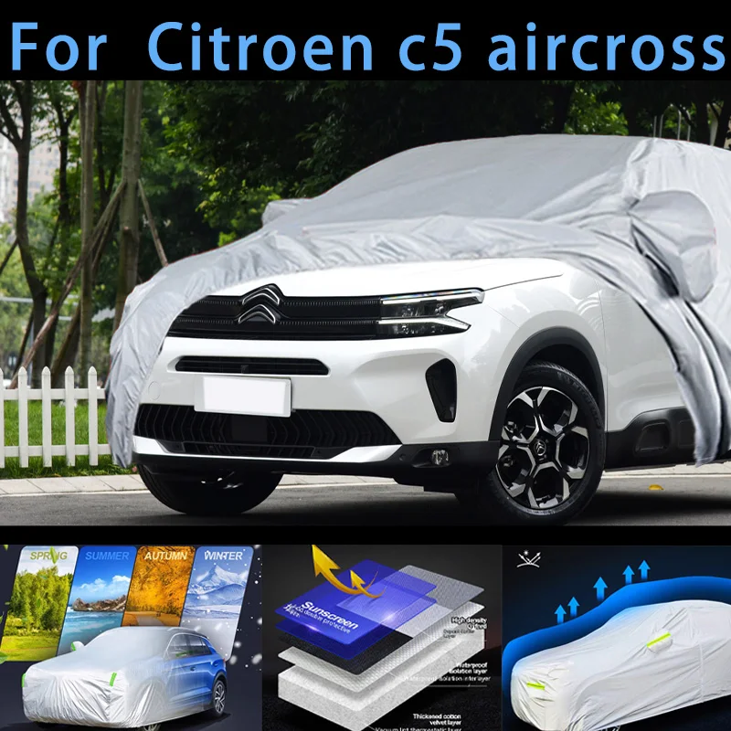 For-CITROEN-C5-AIRCROSS-Car-protective-cover-sun-protection-rain ...