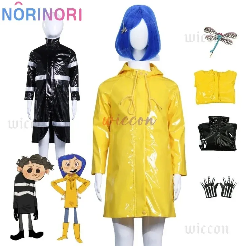 Anime Coraline Wybie Cosplay Costume Anime Coraline Secret Door Cosplay ...