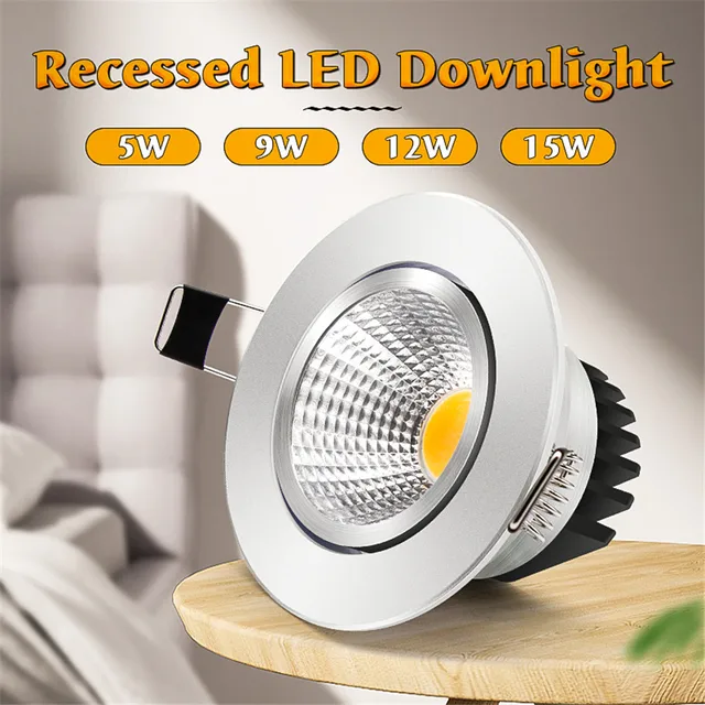5 In Led Recessed Light Dimmable Recessed LED Downlight Spotlight - 12W ...