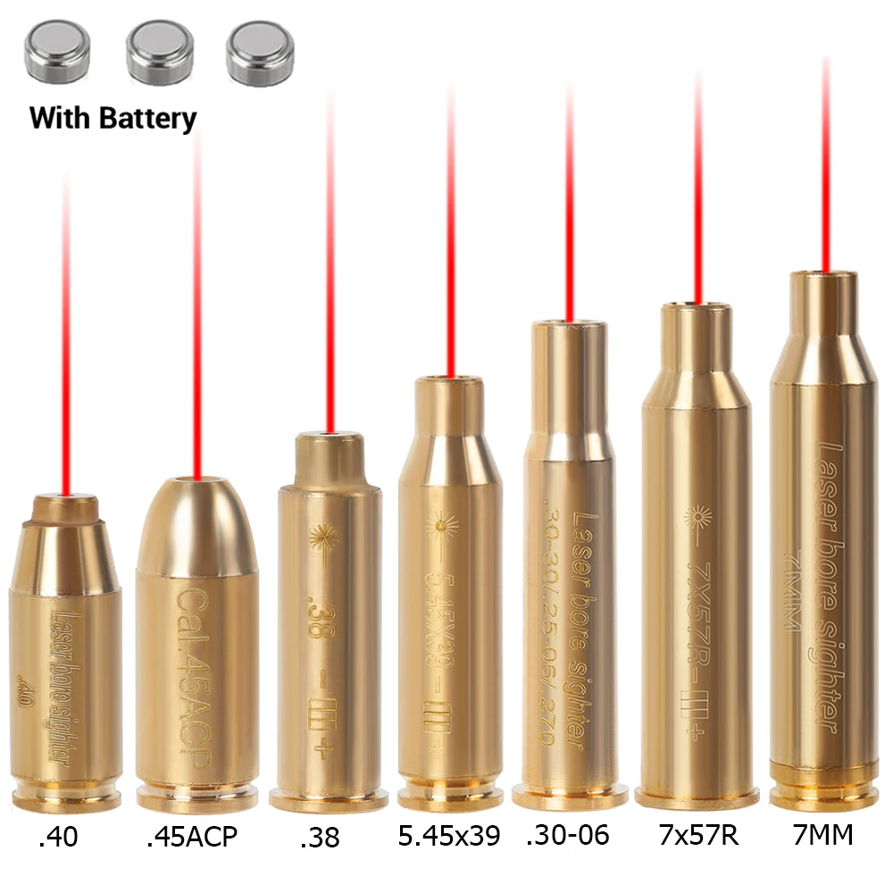 Tactical-Red-Laser-Brass-Bore-Sighter-Training-Bullet-Boresighter ...