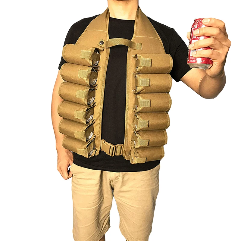 12-Pack-Drink-Vest-Beer-Bandolier-Holder-Can-Soda-Belt-Holster-with ...