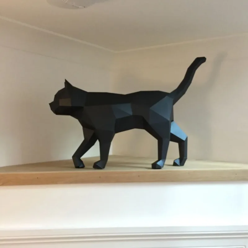 60cm-Cat-Paper-Model-Origami-3D-Papercraft-Home-Hallway-Party-Ornaments ...