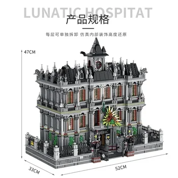 7537pcs Lunatic Hospital 613002 Series Building Blocks Architecture ...