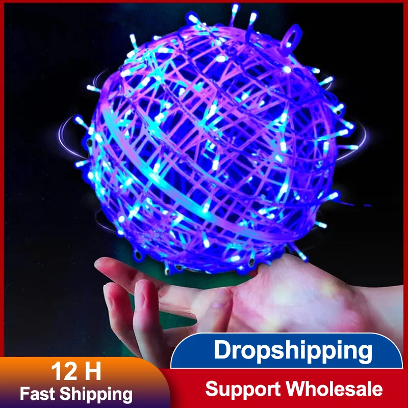 Color-LED-Magic-Flying-Ball-Pro-Spinner-Toy-Hand-Controlled-Boomerang ...