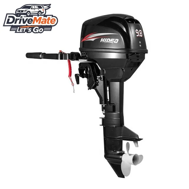 HIDEA Boat Engines Water Cooled 2 Stroke 9.8HP Outboard Motors Boat ...