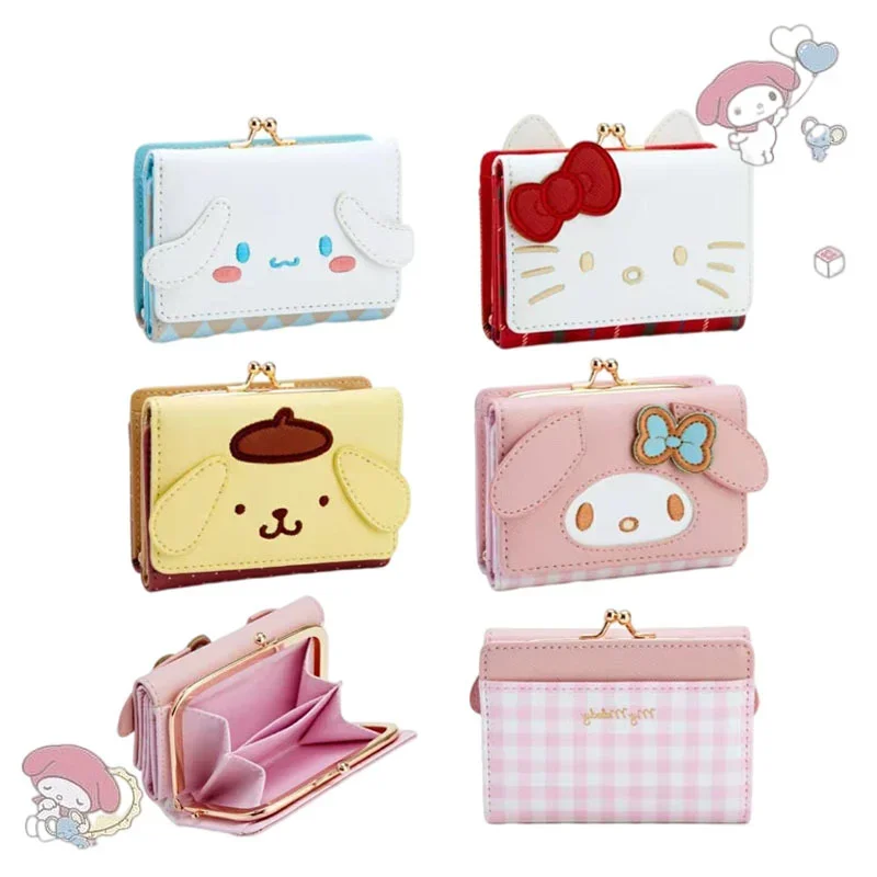 MINISO-Kawaii-Sanrio-Cartoon-My-Melody-Cinnamoroll-Purin-Dog-PU-Wallet ...