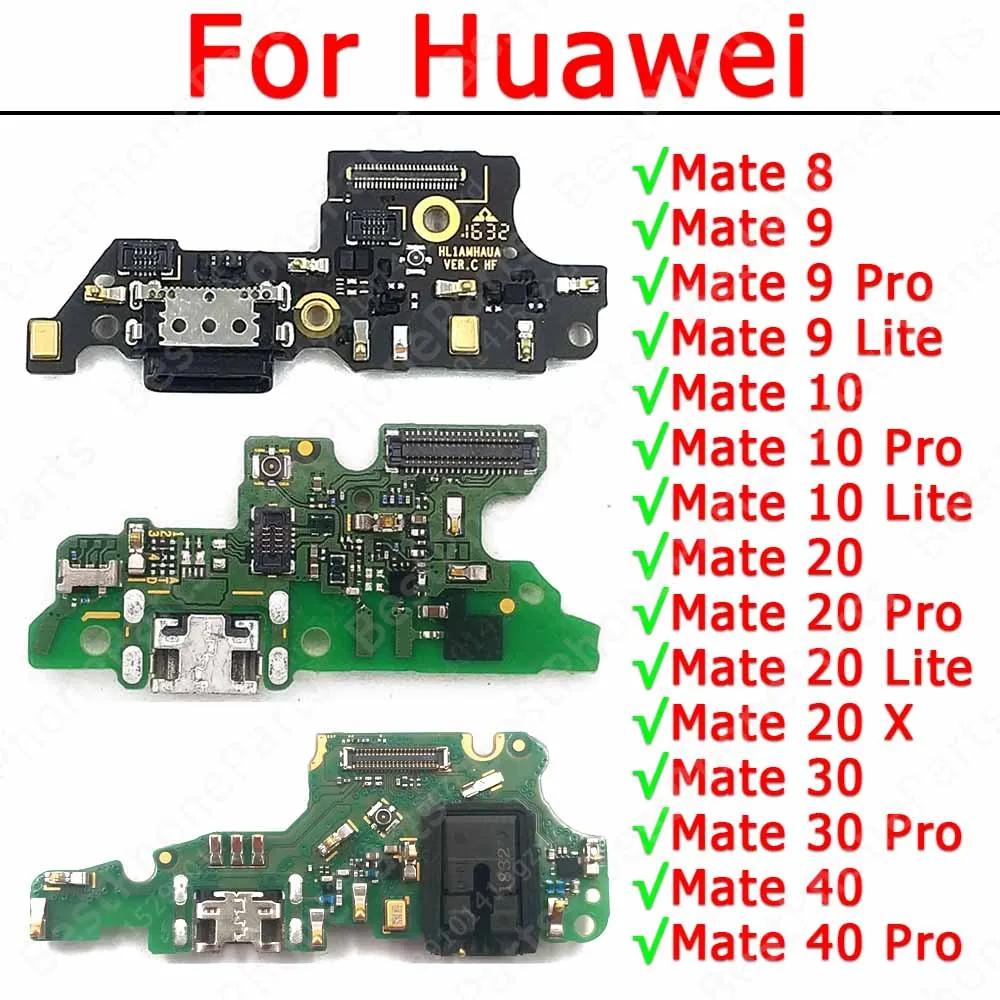 Placa de carga Original para Huawei Mate 8, 9, 10 Lite, 20X30, 40 Pro, puerto de carga, conector ...