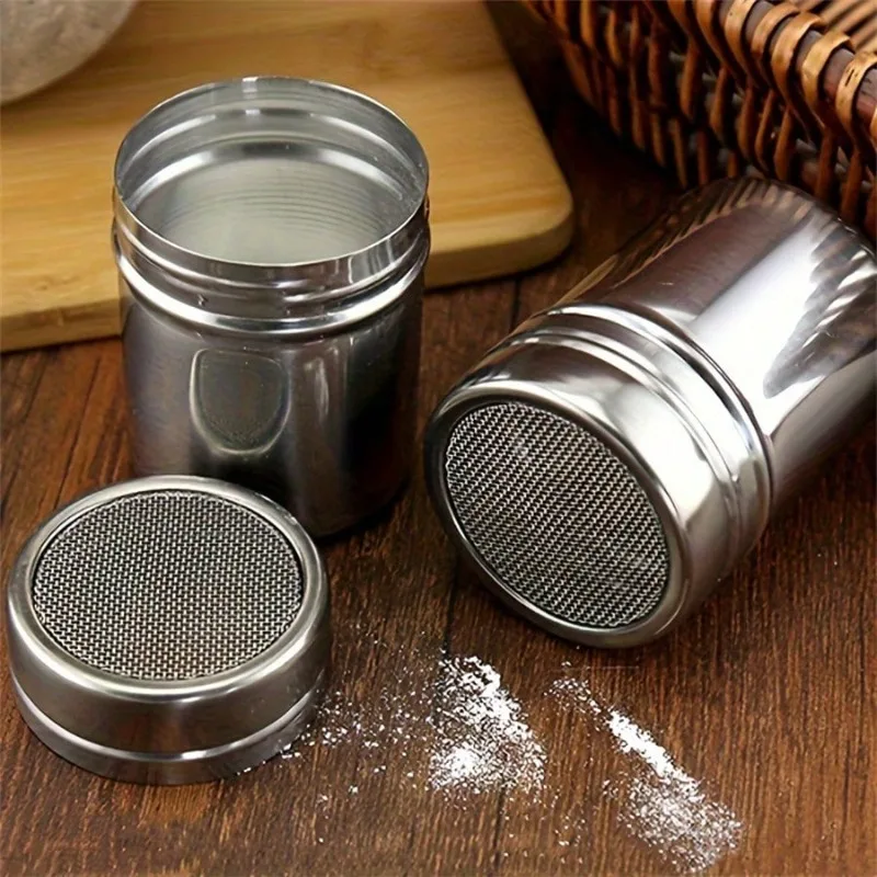 304 Stainless Steel Powder Shaker Fine Mesh Sprinkler – Versatile Jar ...