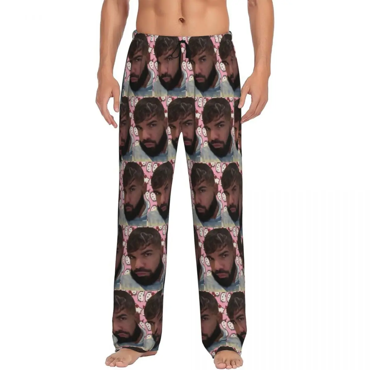 Custom BBL Drake Kanye West Funny Meme Pajama Pants Men Sleepwear Sleep ...
