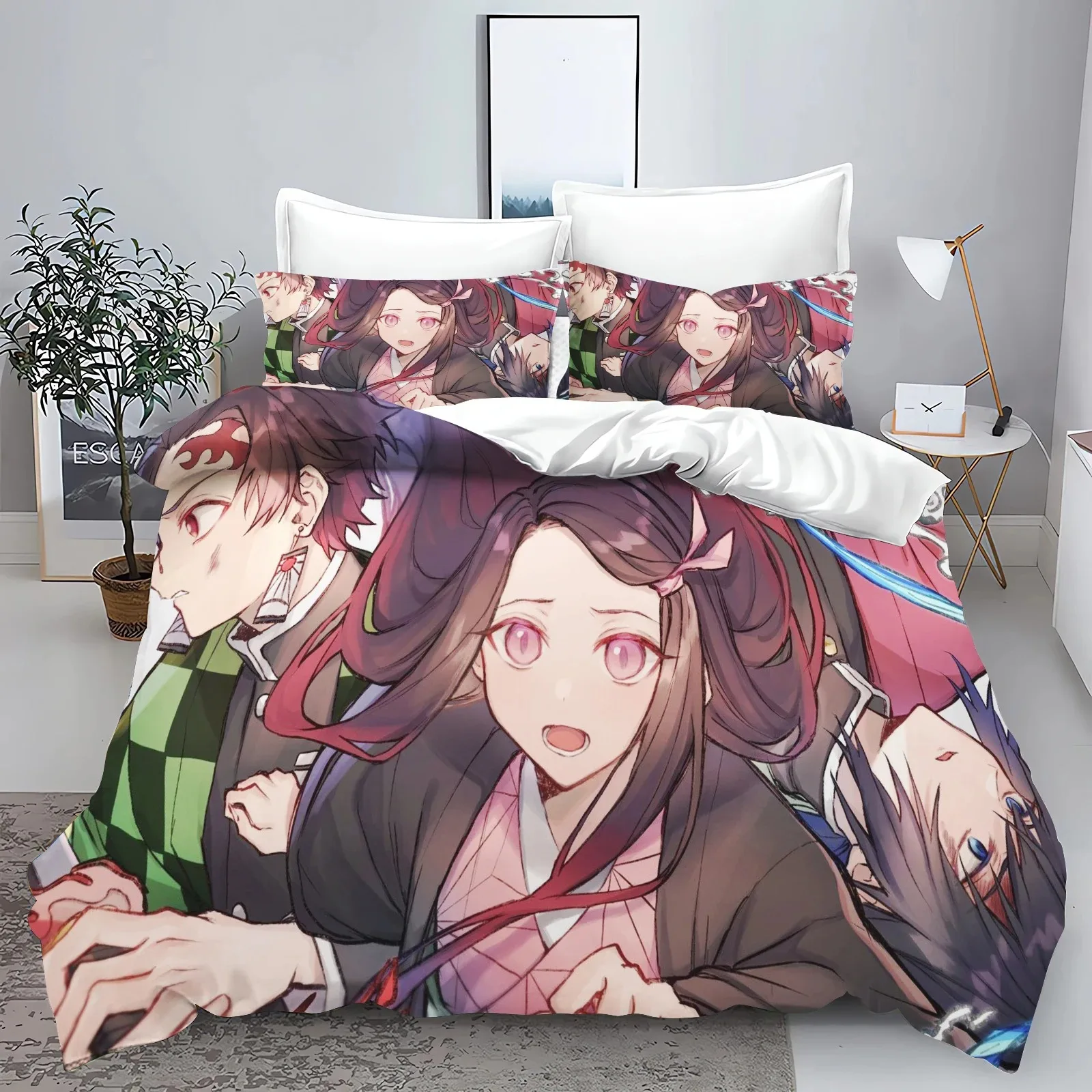 Demon-Slayer-Kimetsu-no-Yaiba-kamado-Nezuko-Anime-100-Polyester-Bedding ...