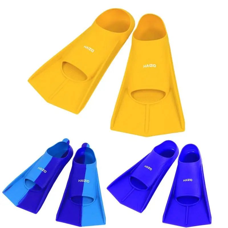 Swim-Training-Fins-Silicone-Professional-Scuba-Diving-Fins-Short-Men ...
