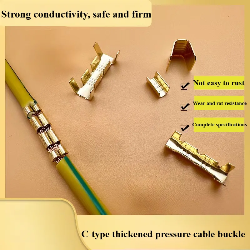 454A-B-C-453-C-type-crimped-cable-tie-Cable-butt-short-connection ...