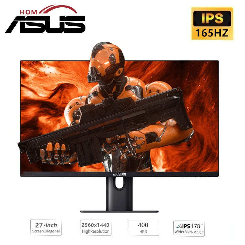 ASUSHOM-2K-Monitor-Gaming-144Hz-27-inch-Curved-LCD-Computer-Display-PC ...