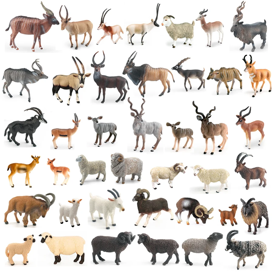 Figuras realistas de animales de granja Shropshires, oveja Merino ...