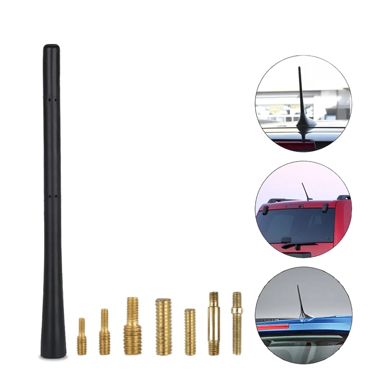 8-inch-Universal-Car-Radio-Rubber-Antenna-Mast-FM-AM-Roof-Mount-Vehicle ...