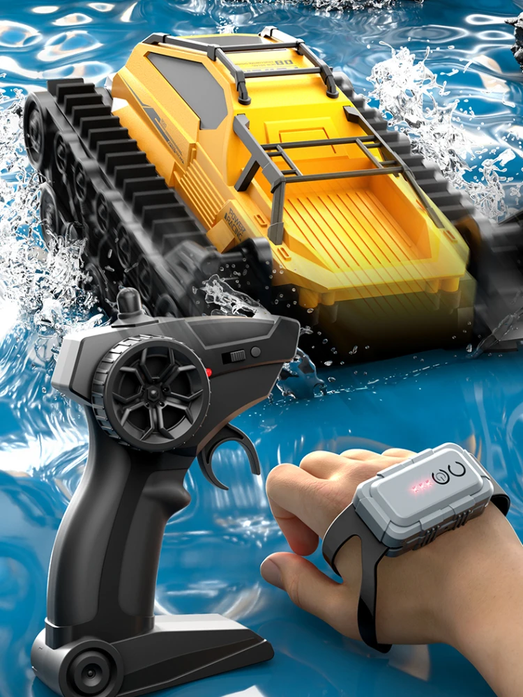 Rc-Cars-Q183-Tracked-All-Terrain-Amphibious-Armored-Gravity-Induction ...