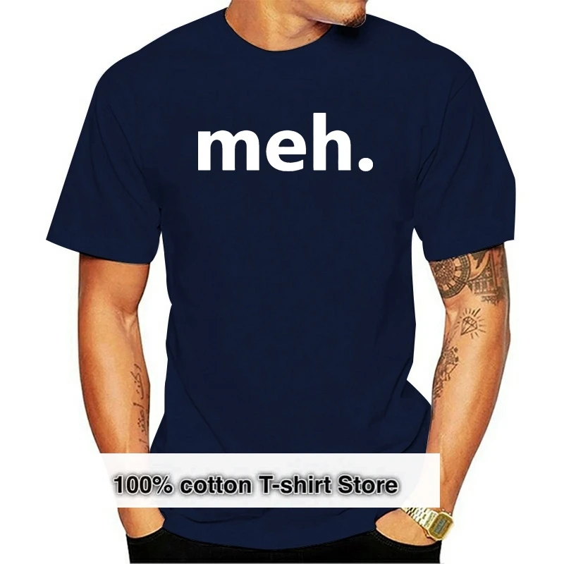 Internet-Slang-Meh-T-Shirt-Nerd-Geek-Meme-Tshirt-Casual-Hipster-100 ...