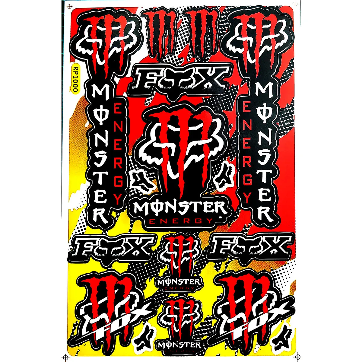 Rockstar And Monster Energy Fox Logo