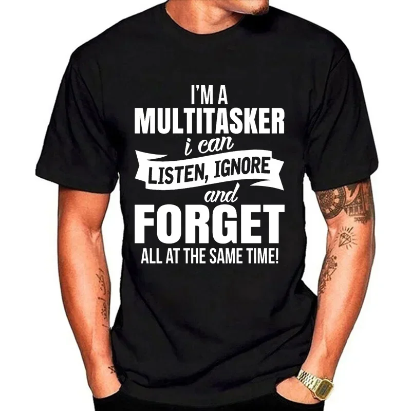 I-m-A-Multitasker-Print-T-shirt-with-Funny-Saying-Men-and-Women-s ...