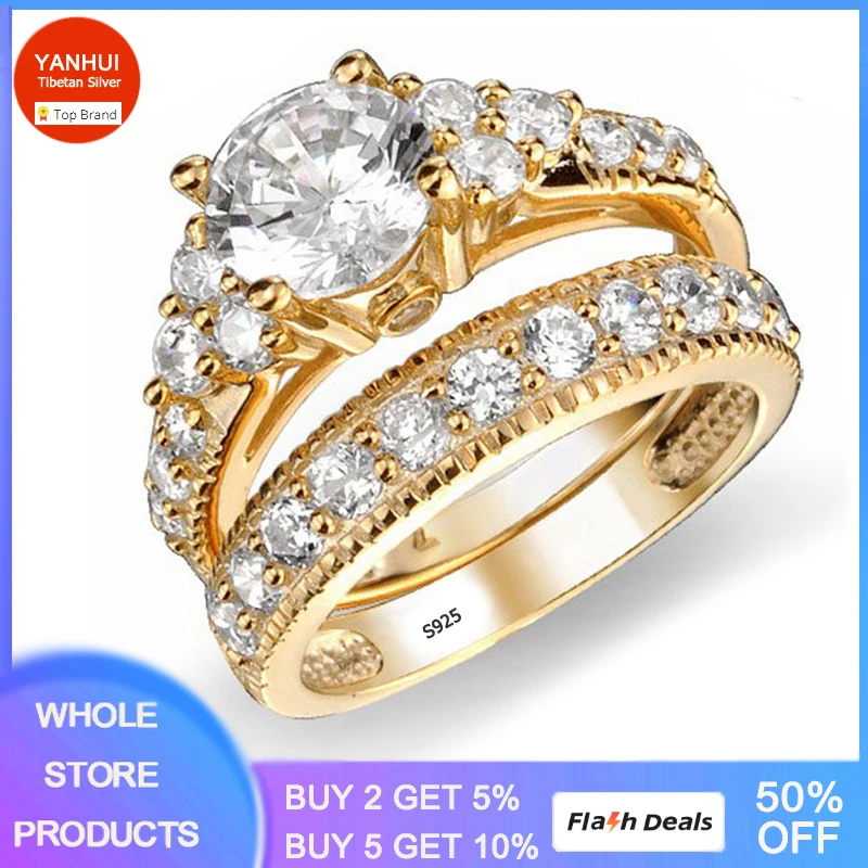 YANHUI-Proprietary-Design-Luxury-Fine-Gold-Color-Rings-Set-for-Women ...