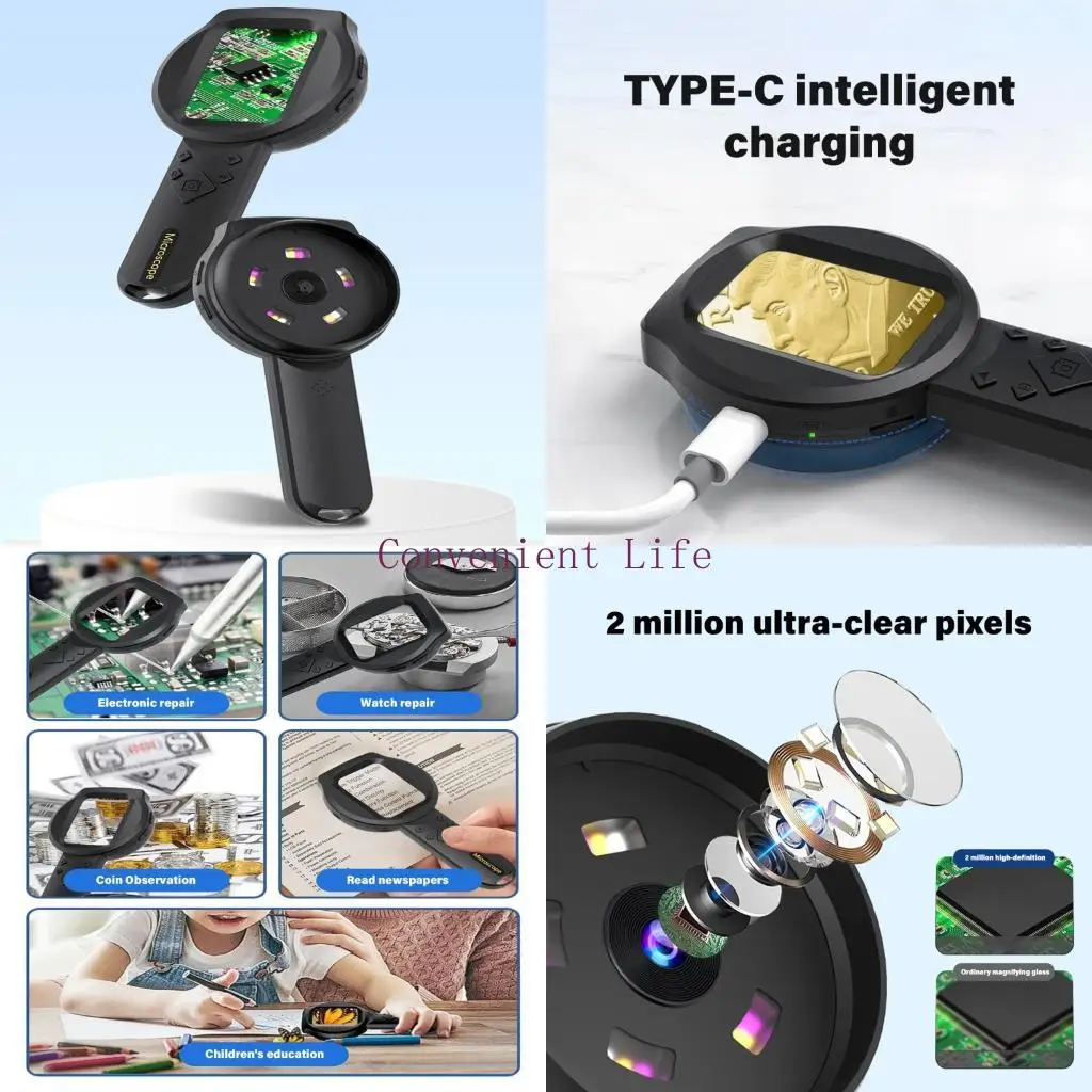 L1EE 500x Magnification Microscope for Education Science Handheld ...