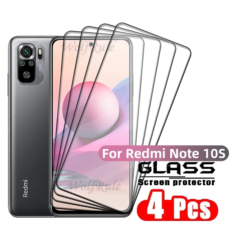 4PCS For Redmi Note 10S Glass Xiaomi Redmi Note 10S Tempered Glass ...