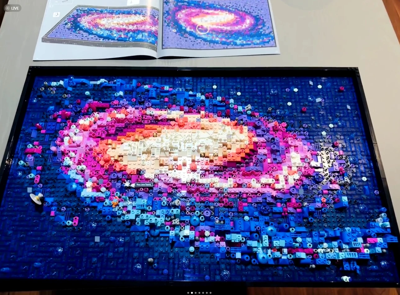 Available Pixel Art Paintings Bricks 31212 Sets The Milky Way Galaxy ...