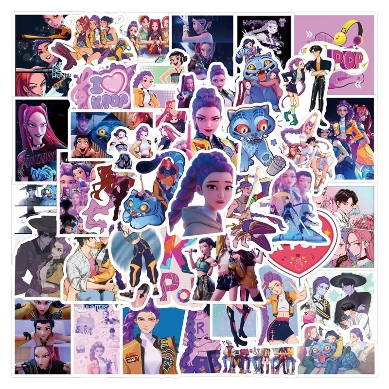 Kpop Demon Hunter Stickers 80+ KPOP Demon Hunters Sticker | Huntrix ...