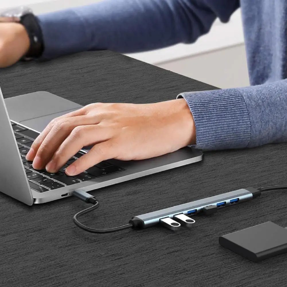Usb C Docking Station High Speed 7-in-1 Usb Type C Hub Docking Station ...